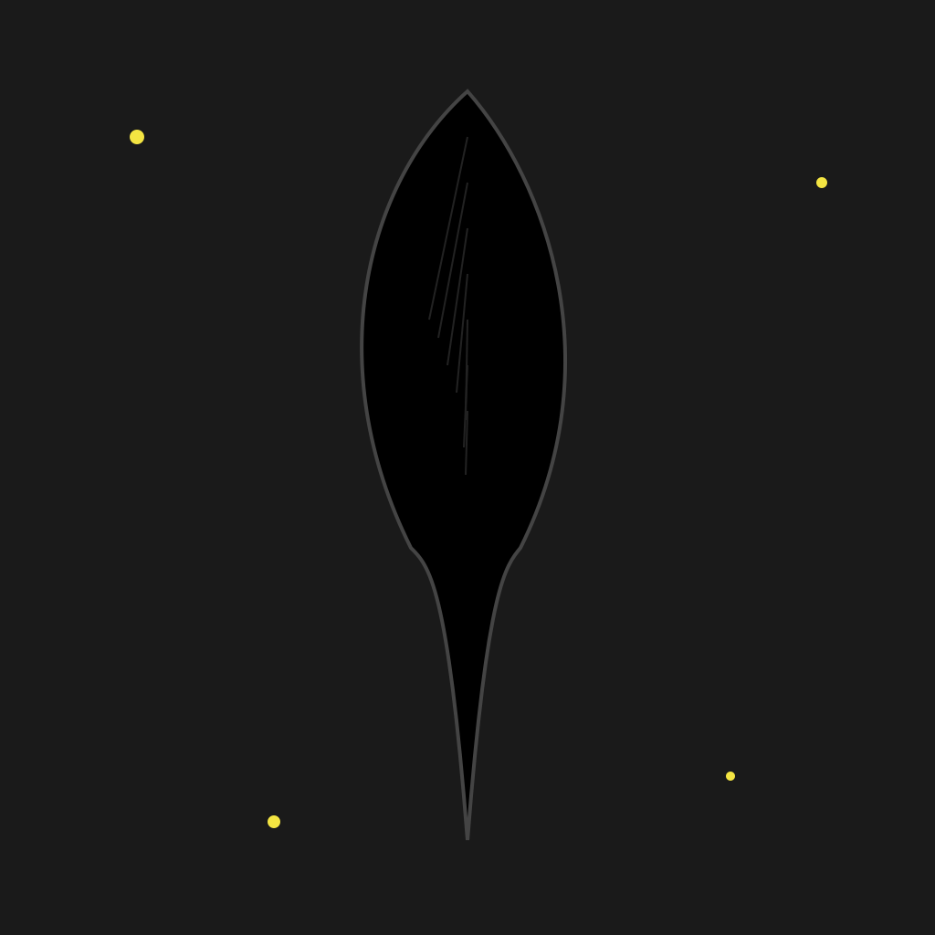 Big Scary Black Feather - This feather is spooky yet elegant—a dark ...