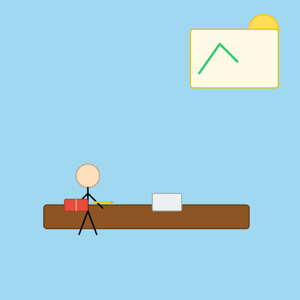 Improving Grades Sketch - A quirky sketch of a student and a whiteboard ...