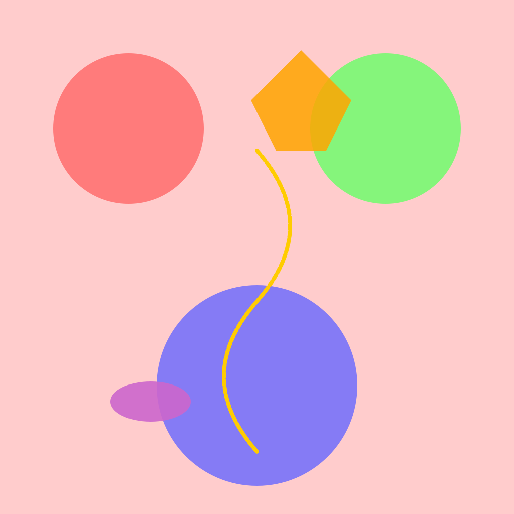 Gibberish Abstract Dream - A riot of shapes and colors dancing to the ...
