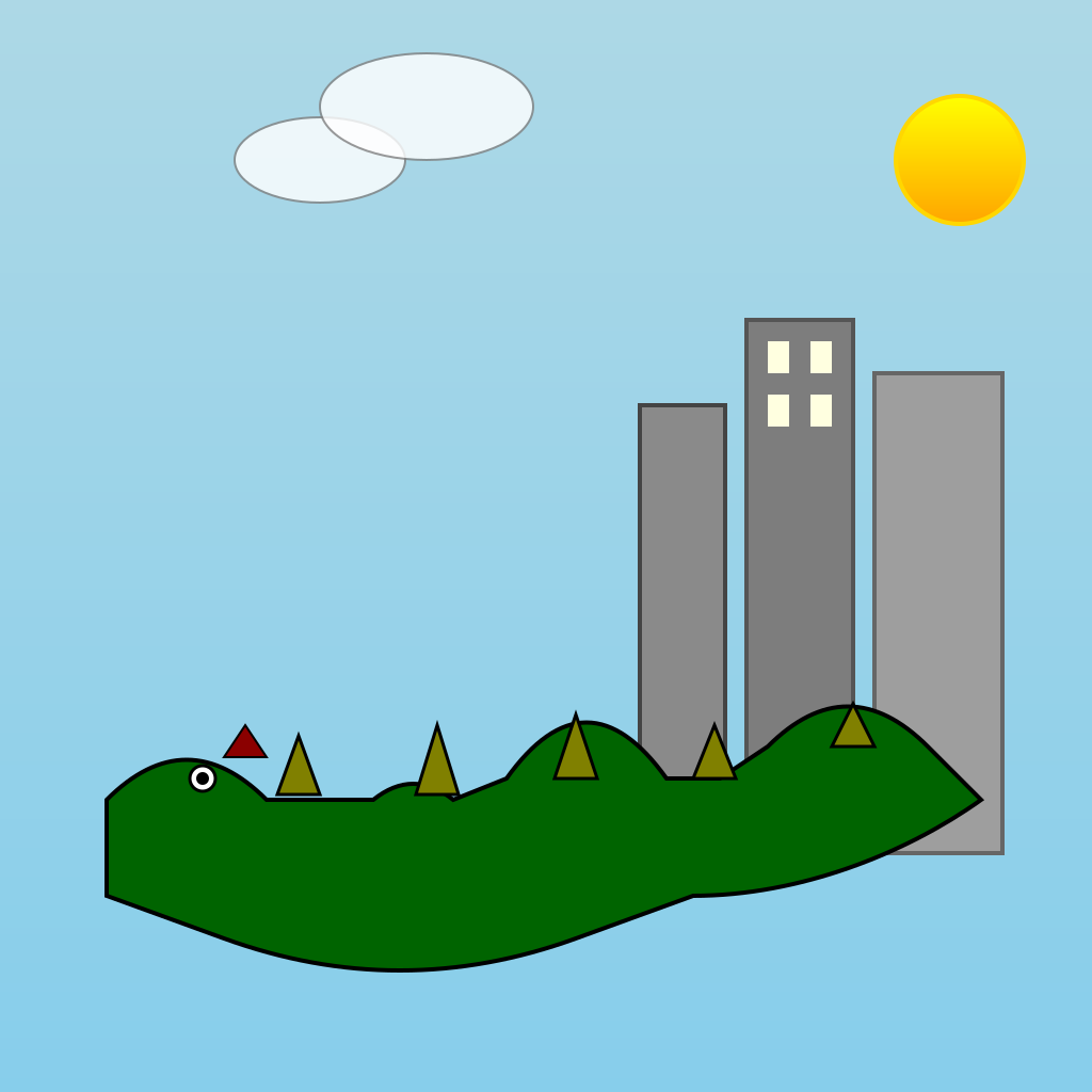 Retro Godzilla Roar - A playful 1962-style Godzilla stomps through a ...