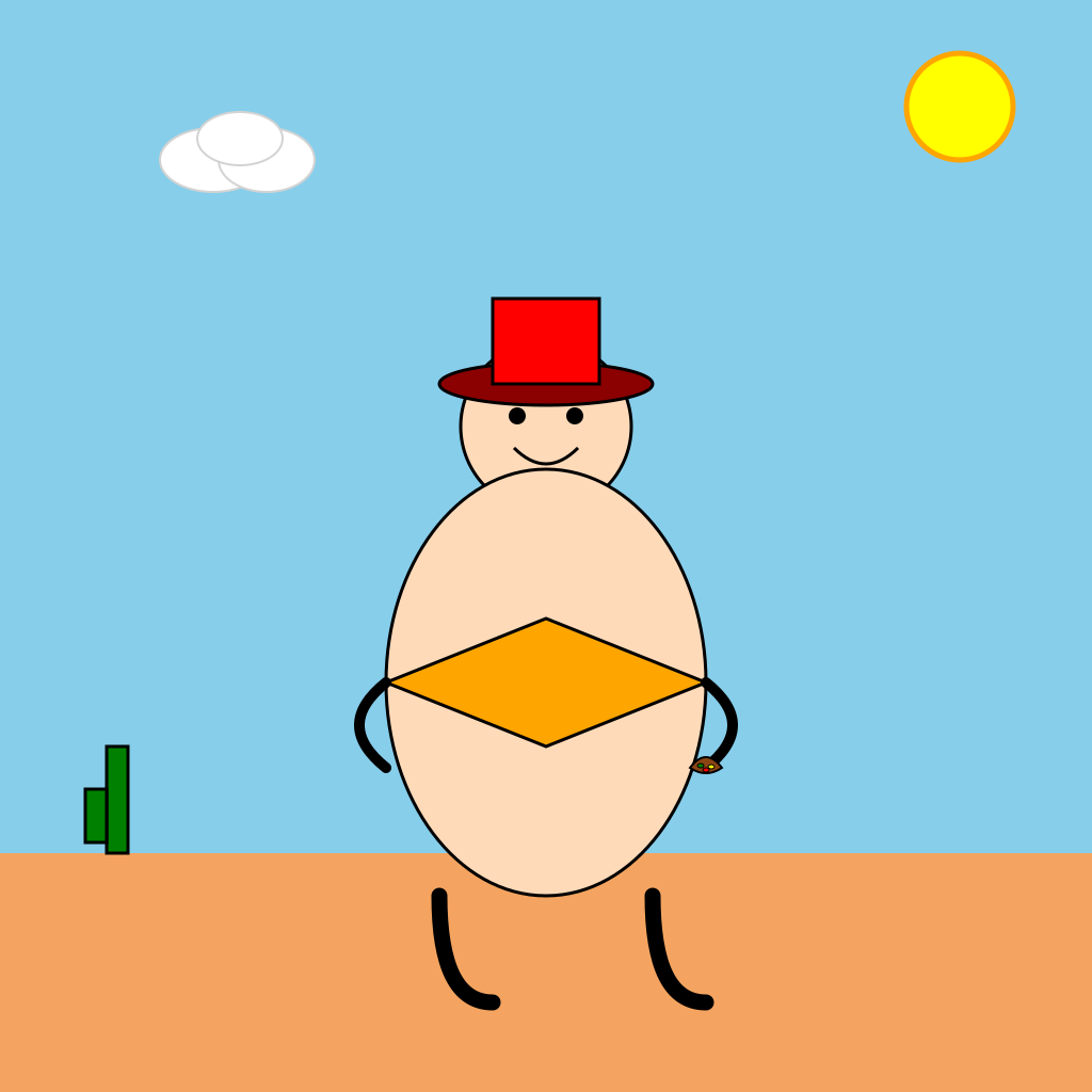 Taco Fiesta - A cheerful cartoon enjoying a taco party, where even the ...