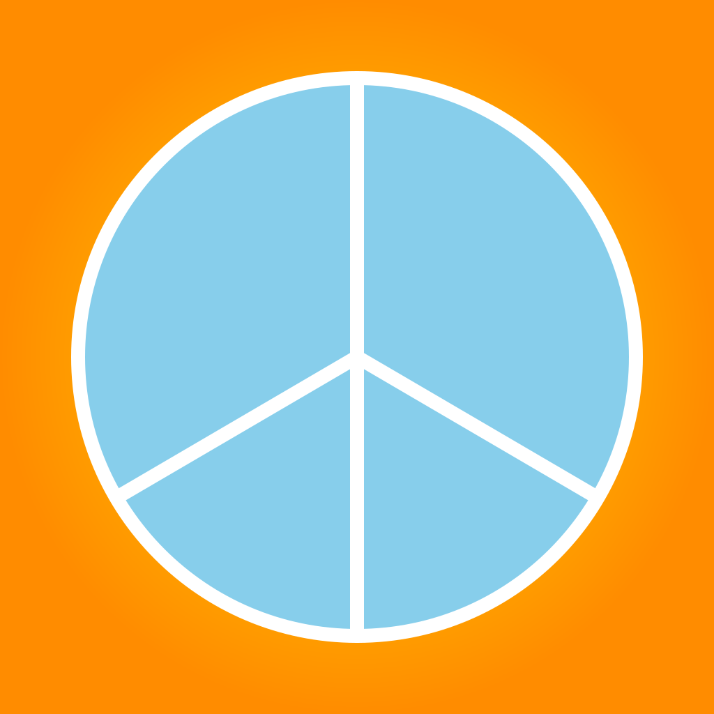 World Peace Sign - A vibrant peace sign radiates calm – because even ...