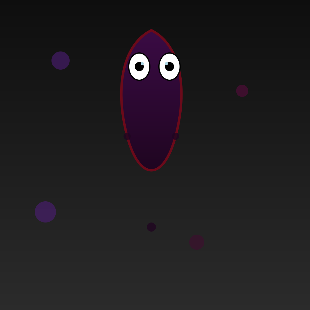 Gooey Dark Figure - A tall, spooky creature with a slim, gooey body and ...