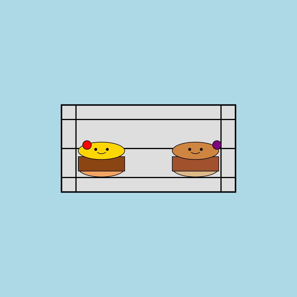 Fast Food Boxing Brawl - Watch as a fun McBurger and a Hungry Jack ...