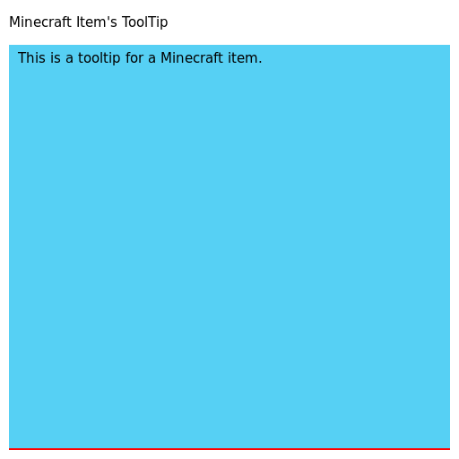 Minecraft Item's ToolTip - Your item is ready! - DrawGPT - Fun & Free ...