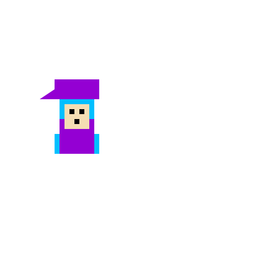 8-bit Wizard Character for Cartoon Video Game - "Why did the wizard ...