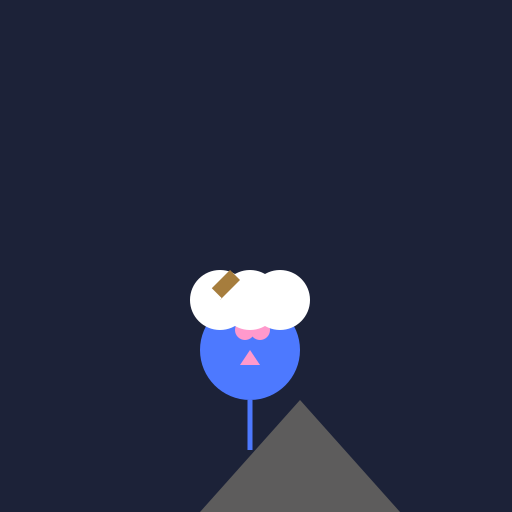 Mermaid smoking a blunt on a rock in moonlight - "Looks like she's gone ...