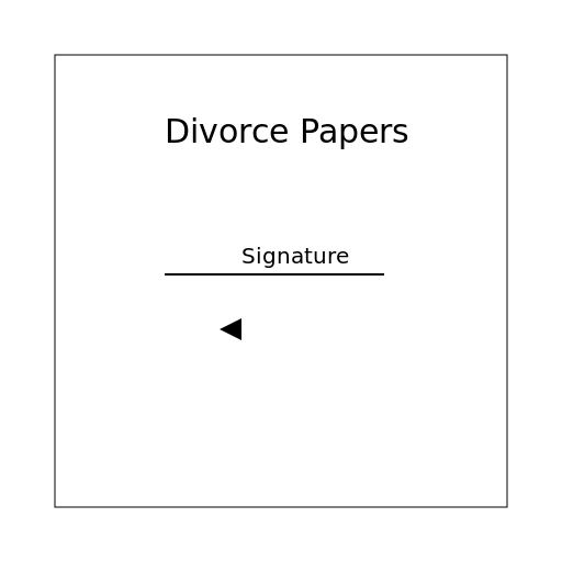 Paper Divorce - Funny comment This is what happens when your pen runs ...