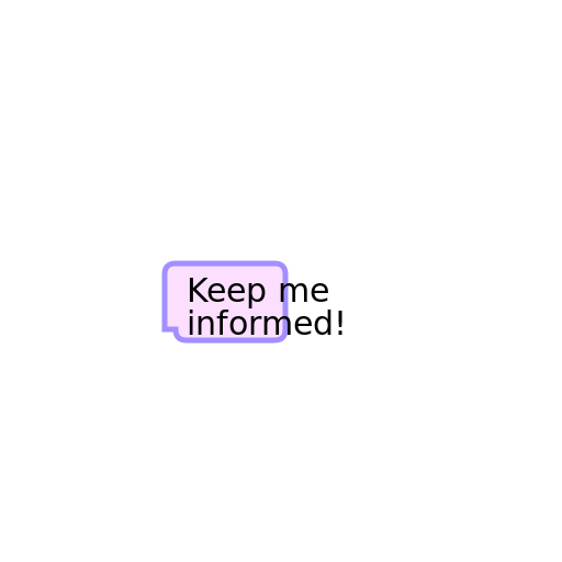 Keep me informed! - Funny comment "I'll keep you informed with all the ...