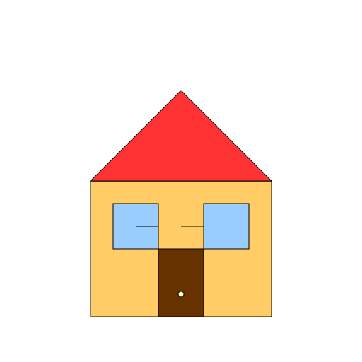 My Simple House Drawing - Fun Fact: This house is not haunted! It's ...