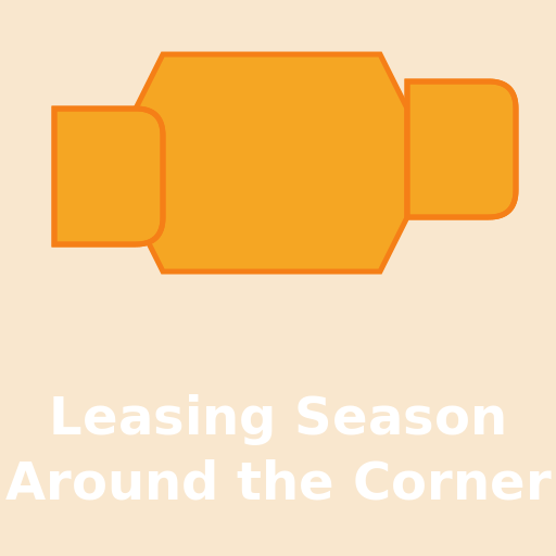 Megaphone with Leasing Season Around the Corner on it - Funny comment ...