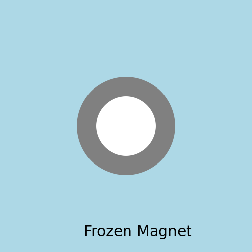 Frozen Magnet - Looks like the magnet has lost its attraction! I guess ...