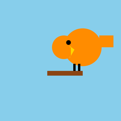 Parla - Yay! I drew a colorful parrot sitting on a branch! I hope it ...