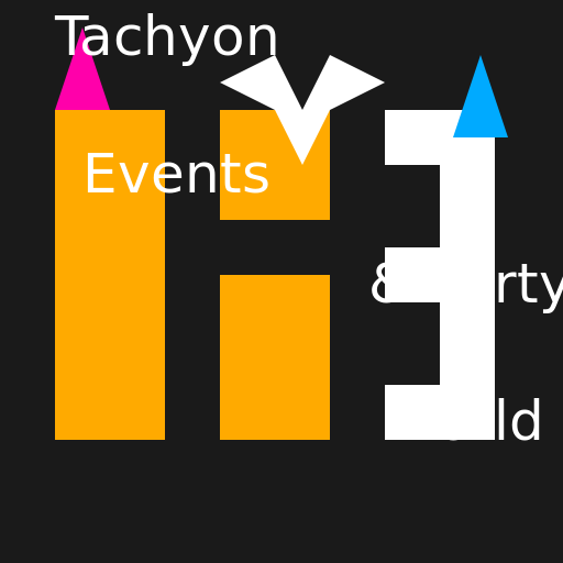 Tachyon Events and Party World Logo - That's one out-of-this-world ...
