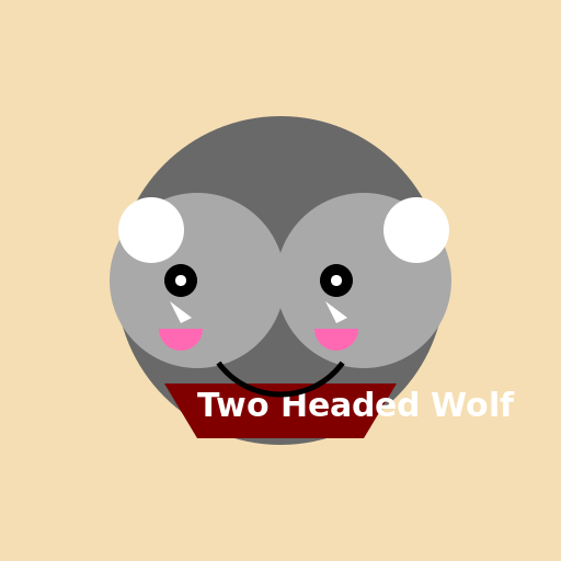 Two Headed Wolf Family Crest - Comment "Howl you doing?" - DrawGPT ...