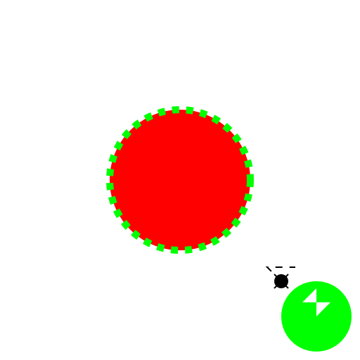 Teleport Circle - Press the green button to teleport the circle to a ...