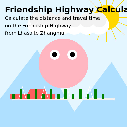 Friendship Highway Calculator - Calculate the distance and travel time ...