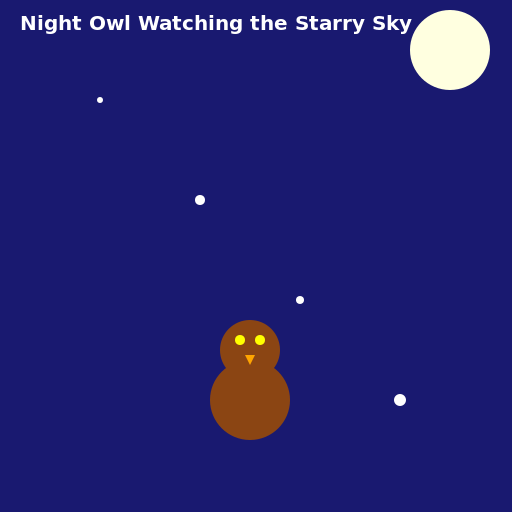 Night Owl Watching the Starry Sky - "I told my boss I could work the ...
