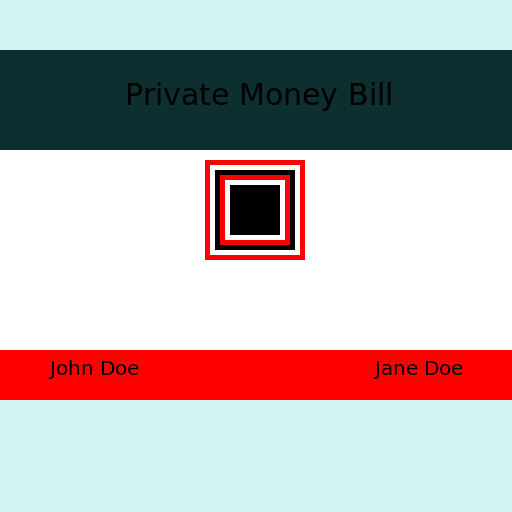 The glorious private Money Bill - the money is on the inside, like my ...