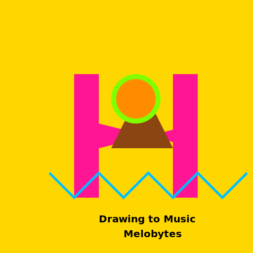 Drawing to Music - Melobytes - Create a colorful drawing that moves to ...